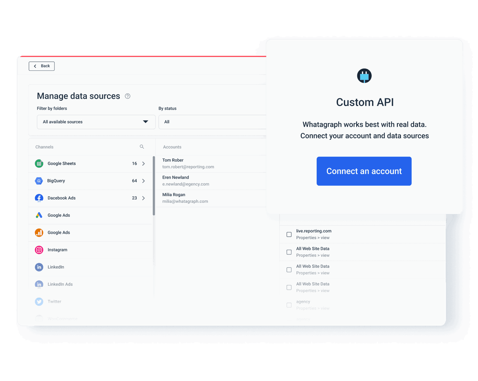 Effectively Visualize Data from Different Sources | Whatagraph