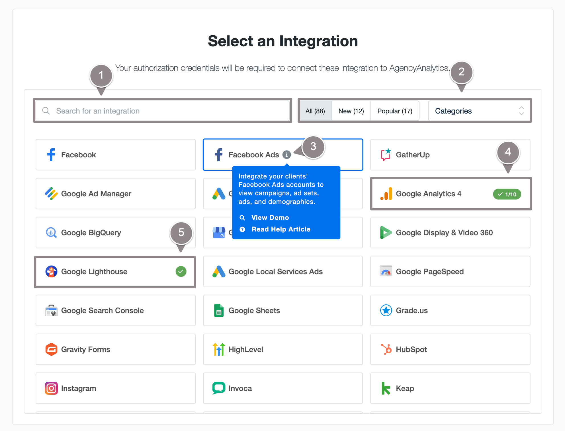 AgencyAnalytics Integrations: All You Need to Know in 2025 | Whatagraph