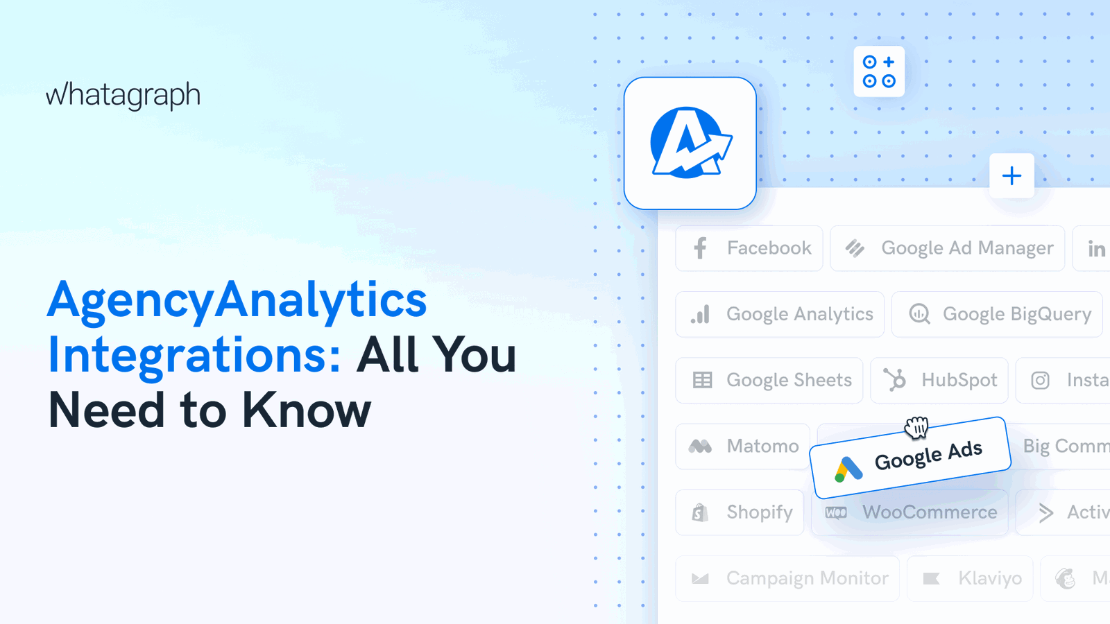 AgencyAnalytics Integrations: All You Need to Know in 2025 | Whatagraph