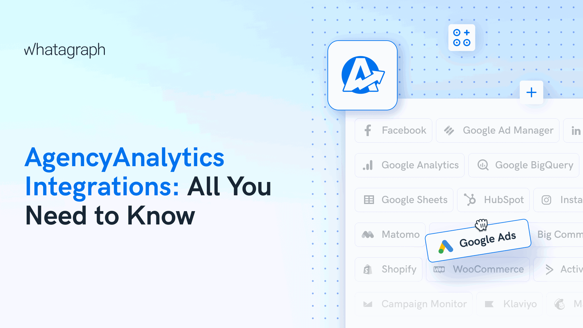 AgencyAnalytics Integrations: All You Need to Know in 2025 | Whatagraph