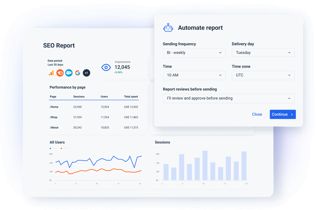 Client-Ready SEO Report Template for Agencies | Whatagraph