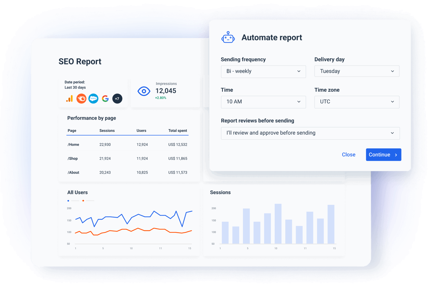 Client-Ready SEO Report Template for Agencies | Whatagraph