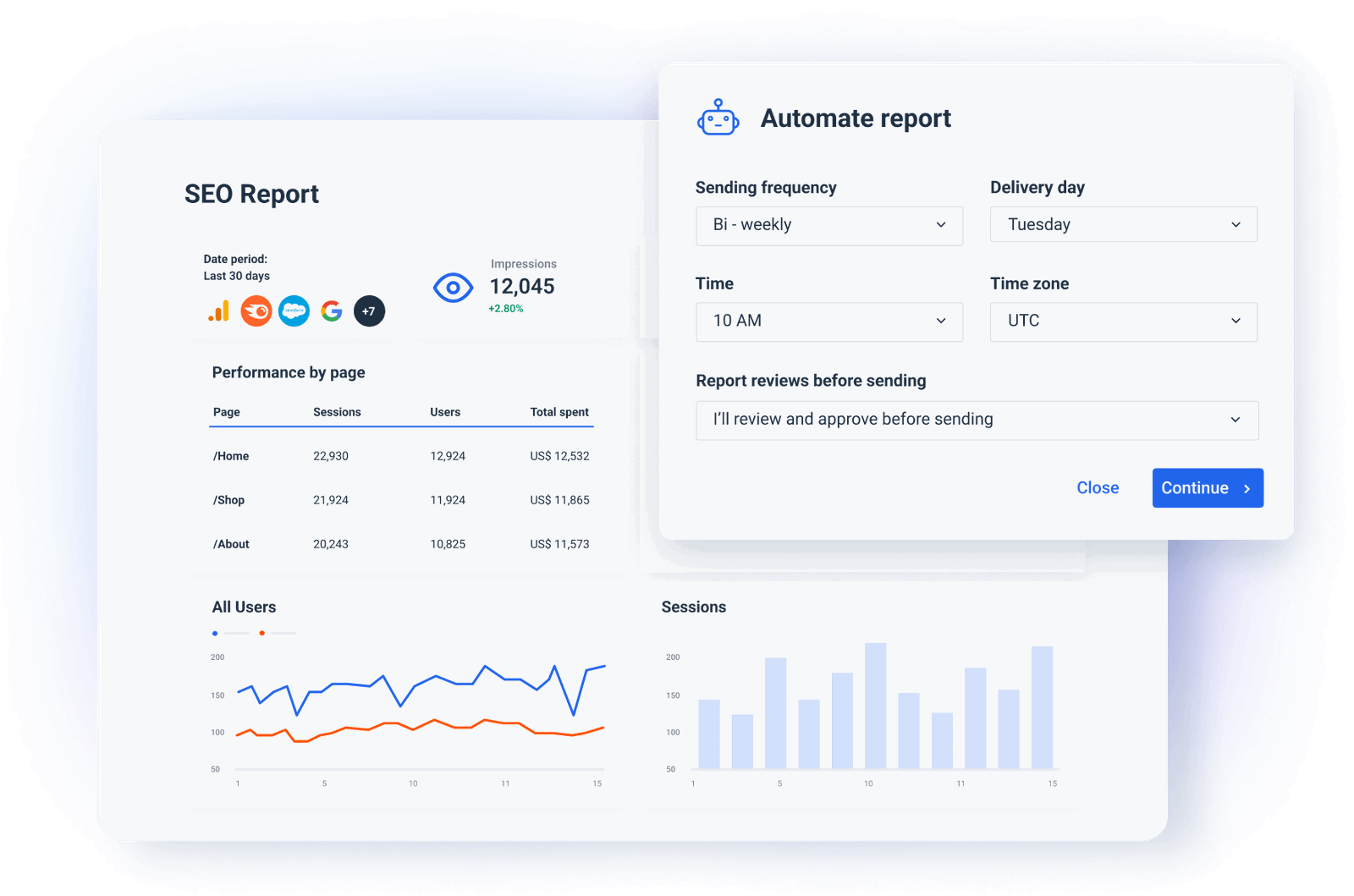 Client-Ready SEO Report Template for Agencies | Whatagraph