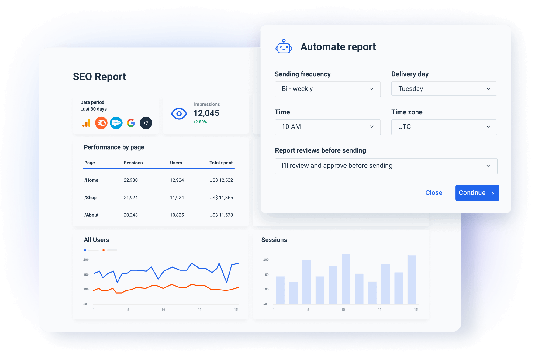Client-Ready SEO Report Template for Agencies | Whatagraph