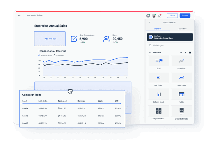 Move Data from Marketing Sources to Google BigQuery | Whatagraph