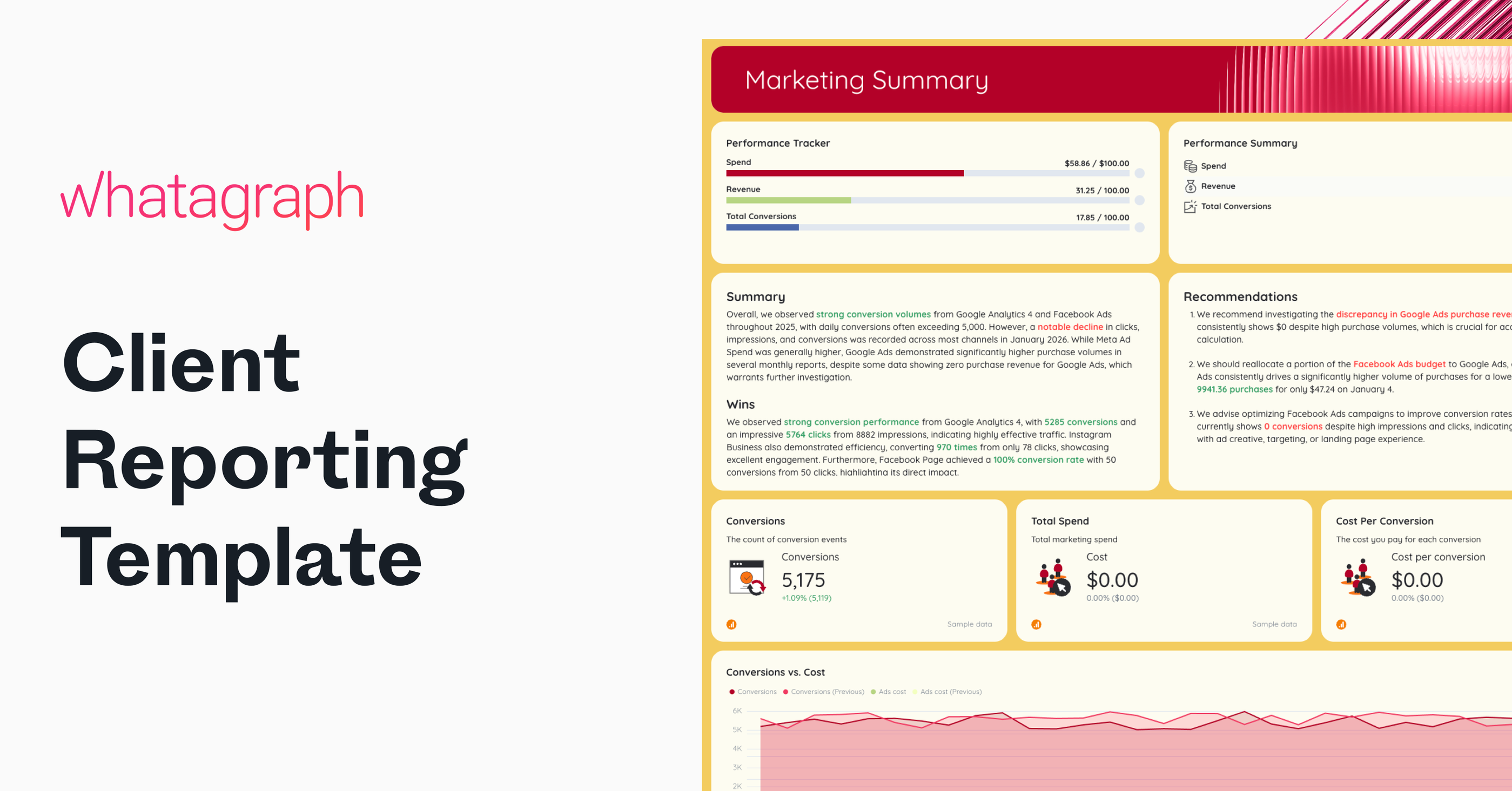 Free Client Reporting Template | Ready in Seconds | Whatagraph