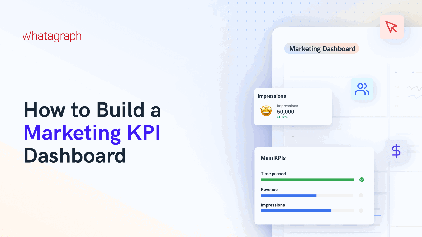 Marketing KPI Dashboard: How to Build One (Examples + Tips) | Whatagraph