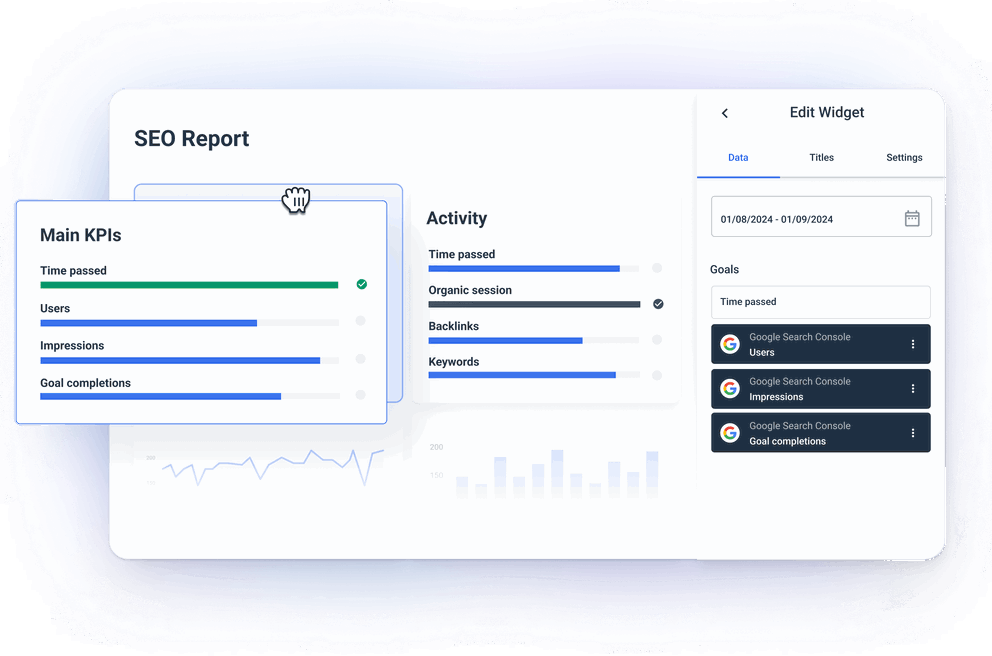 How to Build an SEO Client Dashboard in 5 Minutes | Whatagraph