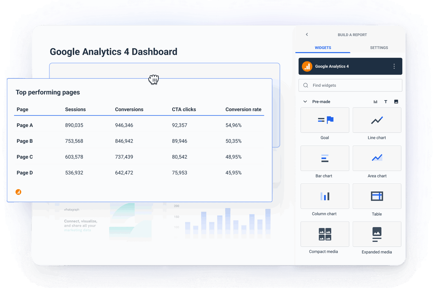 Grab Our Google Analytics 4 (GA4) Dashboard | Whatagraph