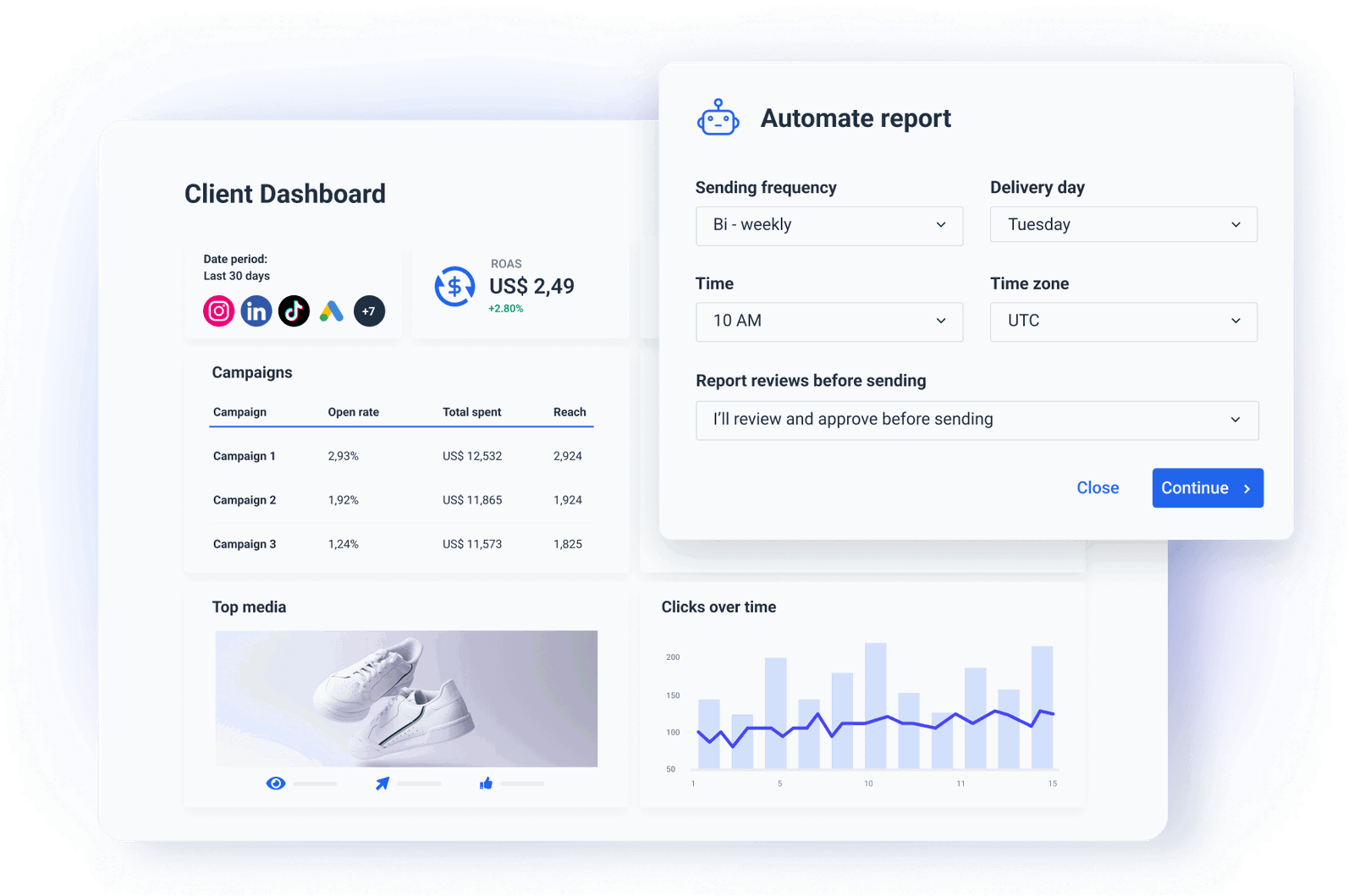 Client Dashboard Software for Marketing Agencies | Whatagraph