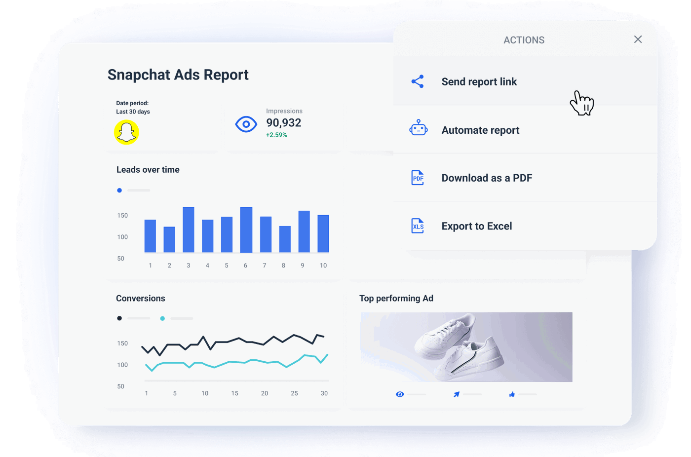 Snapchat Ads Reporting Tool for Marketers | Whatagraph