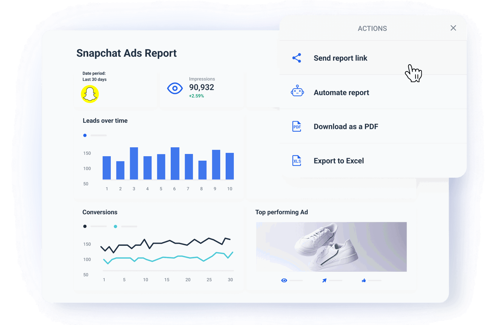 Snapchat Ads Reporting Tool for Marketers | Whatagraph