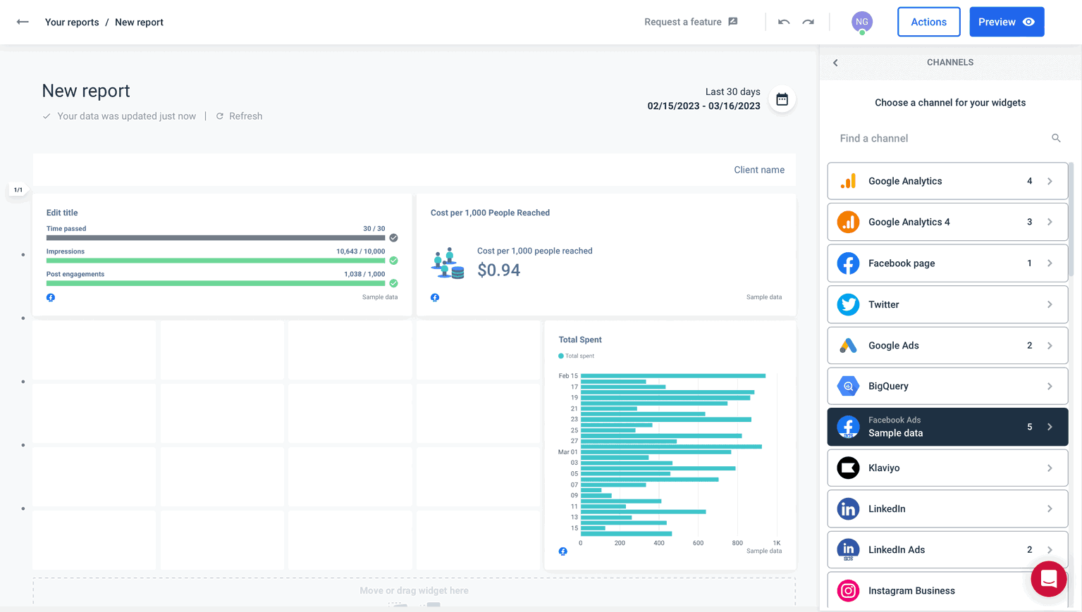 How to Create an Engaging Facebook Ads Report | Whatagraph