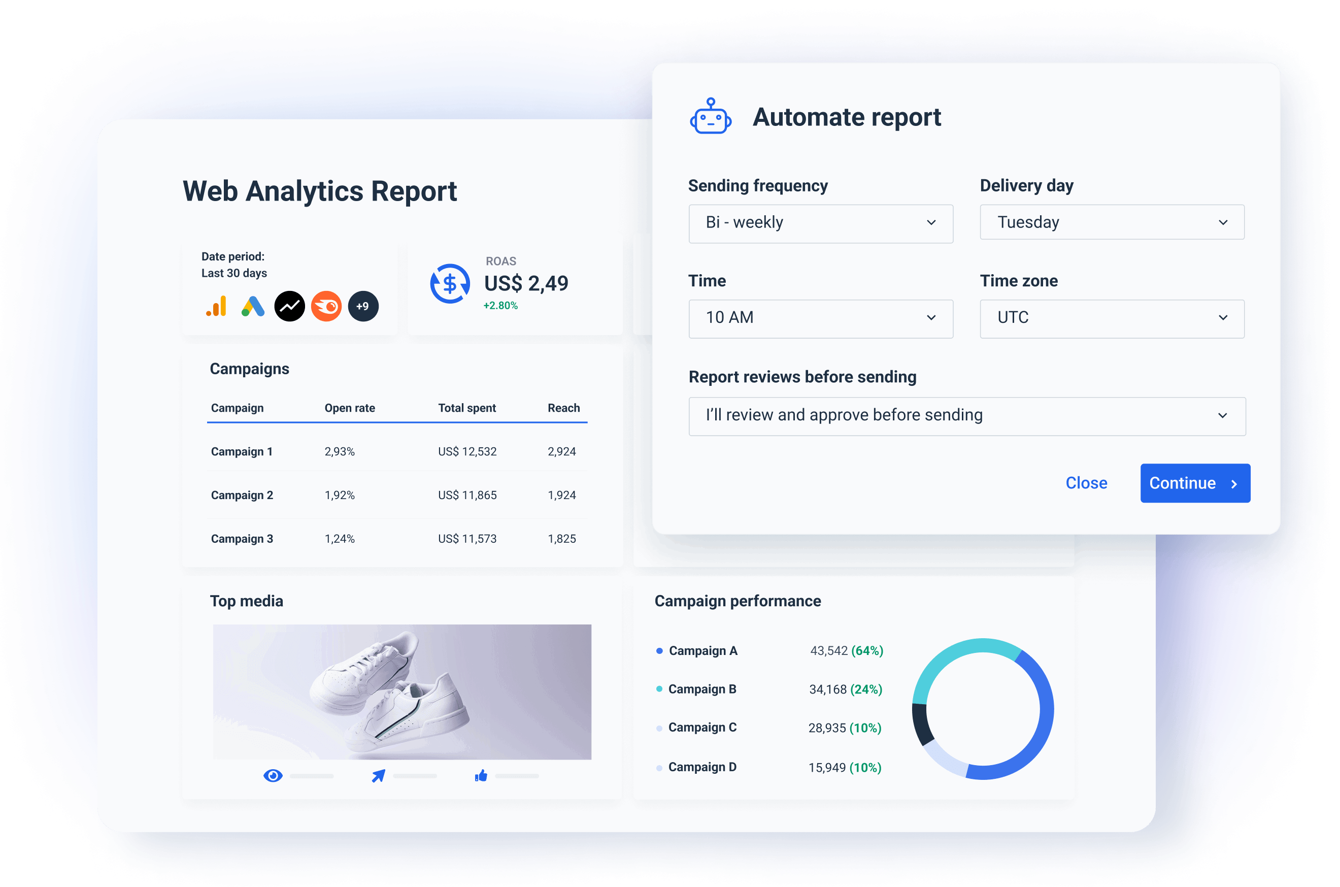 Web Analytics Reporting for Agencies | Whatagraph