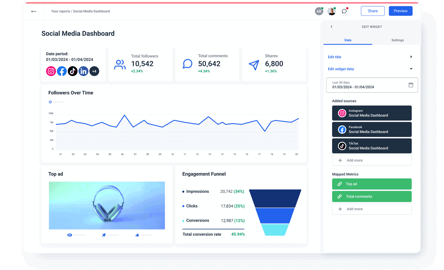 Build a Client Dashboard for Agencies | Whatagraph