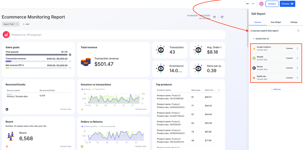 6 Best Ecommerce Reporting Tools in 2026 and Beyond | Whatagraph