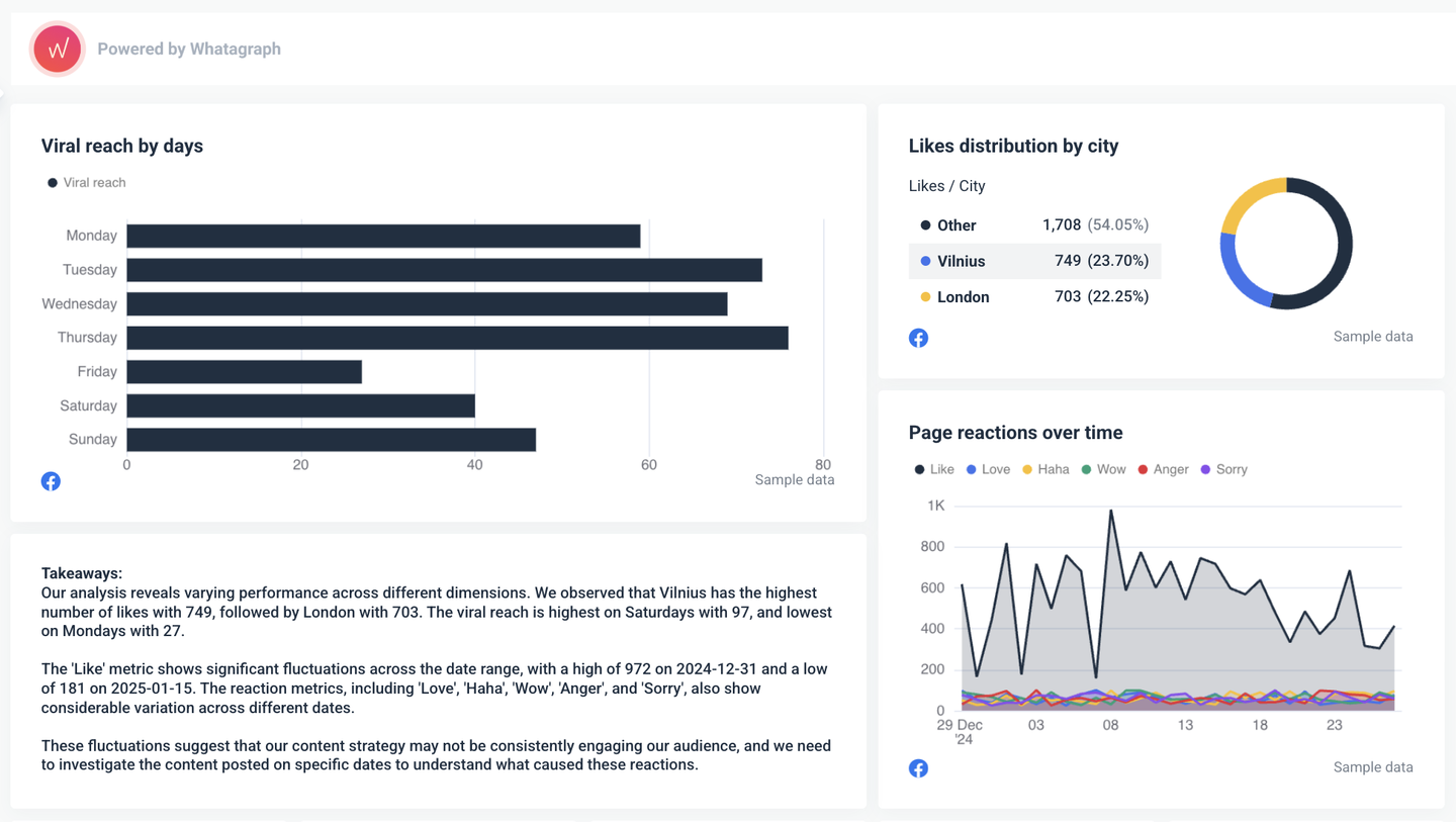 How to Build a Facebook Analytics Report + [Free Template] | Whatagraph