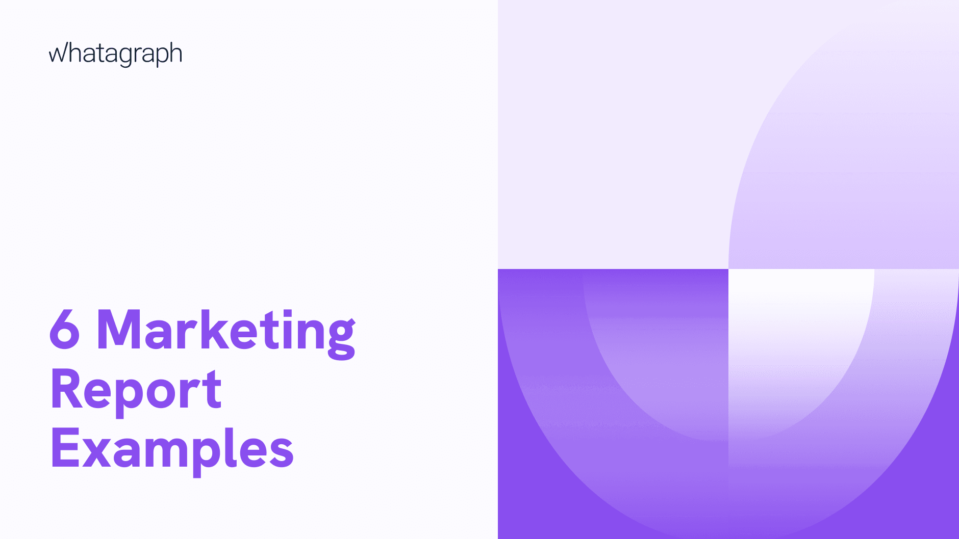 6 Popular Marketing Report Examples + Templates | Whatagraph