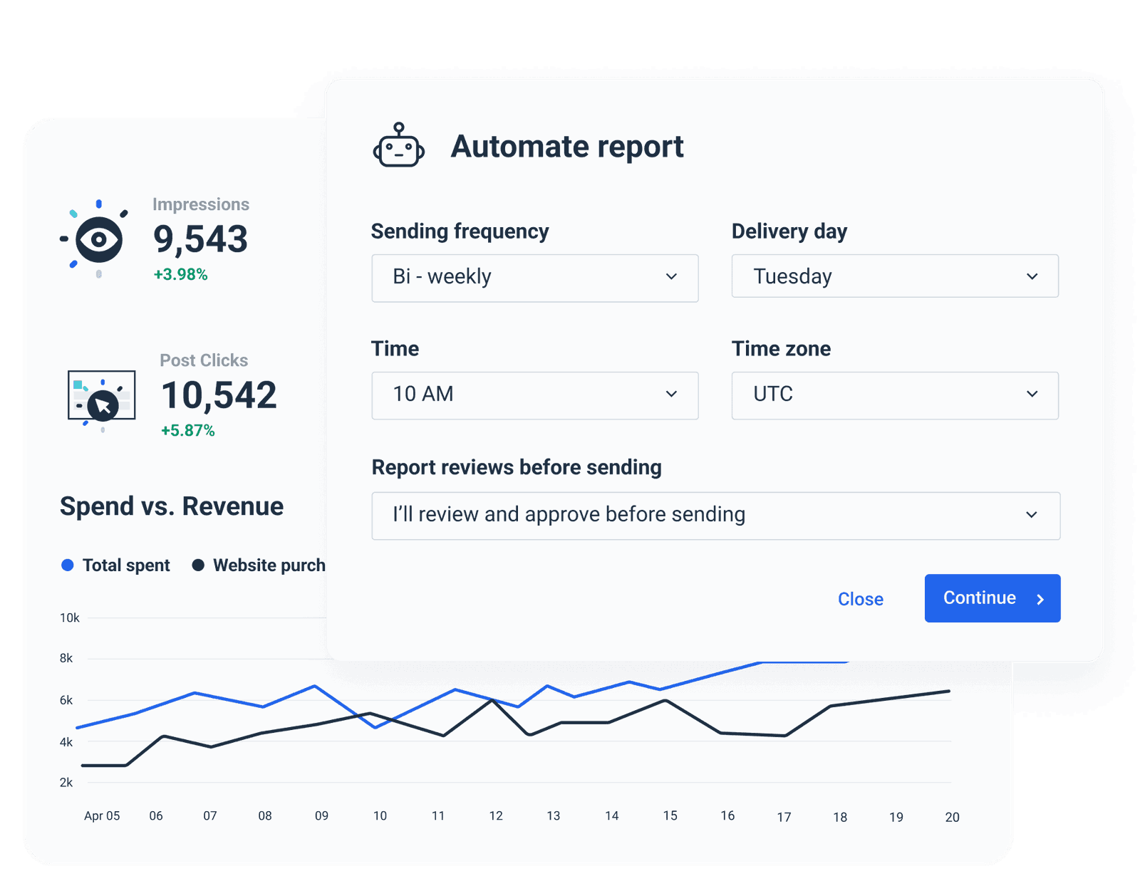 Get a Pre-Made Facebook Ads Report Template | Whatagraph