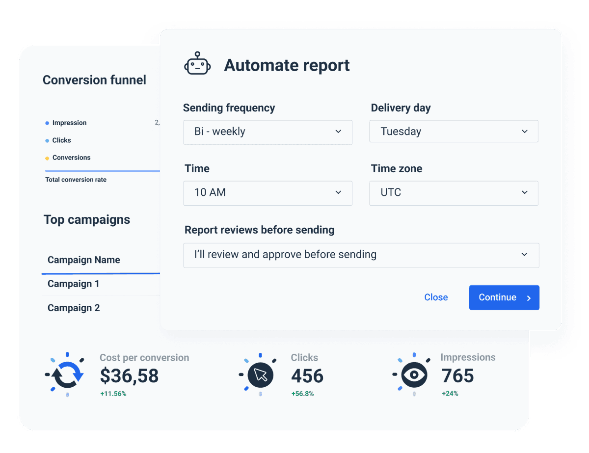 Powerful & Accurate Google Ads Report Template | Whatagraph