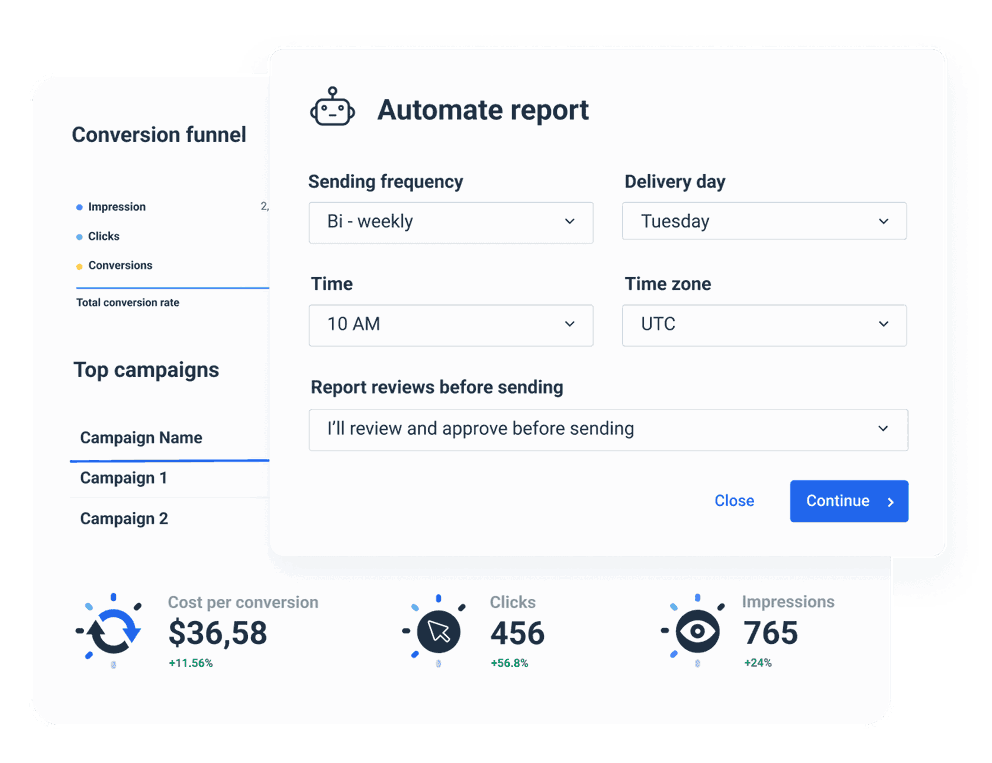 Powerful and Accurate Google Ads (Adwords) Report Template | Whatagraph
