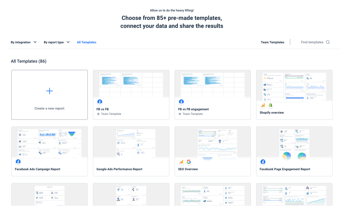 How to Use the Whatagraph Template Library | Whatagraph