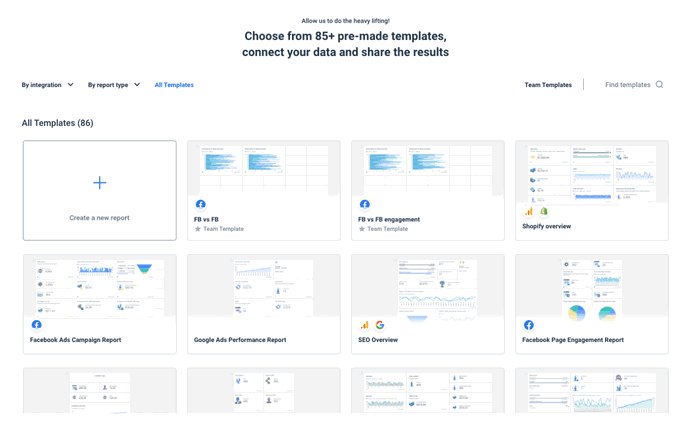 How to Use the Whatagraph Template Library | Whatagraph