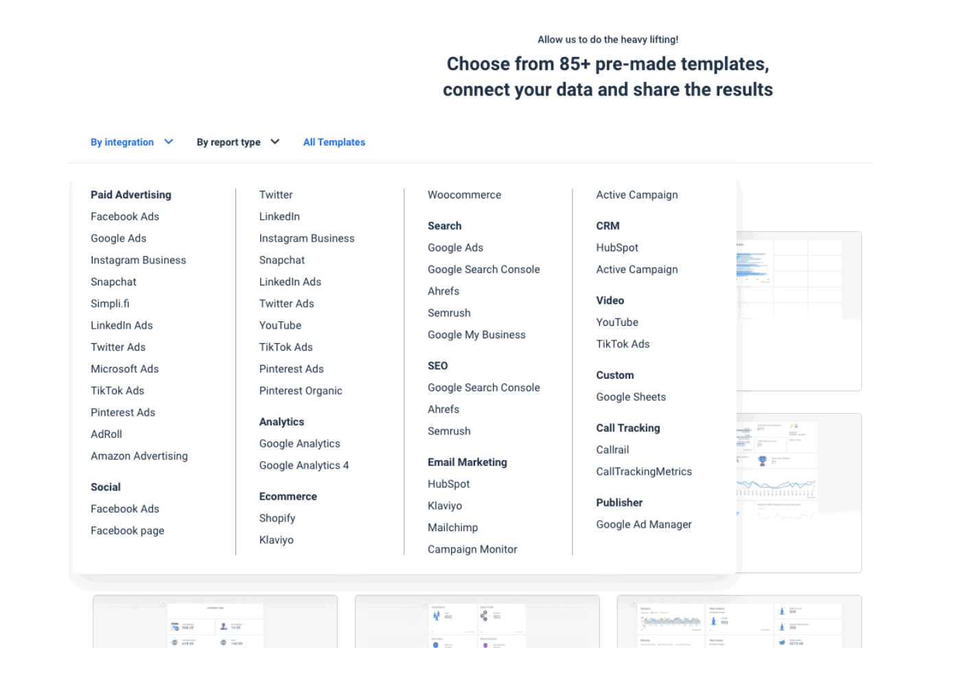 How to Use the Whatagraph Template Library | Whatagraph