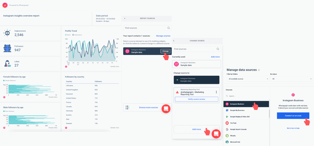 How to Build a Custom Report Dashboard for Social Media | Whatagraph