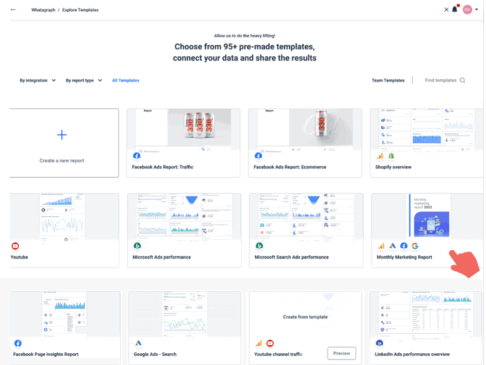 How to Create a Monthly Marketing Report | Whatagraph
