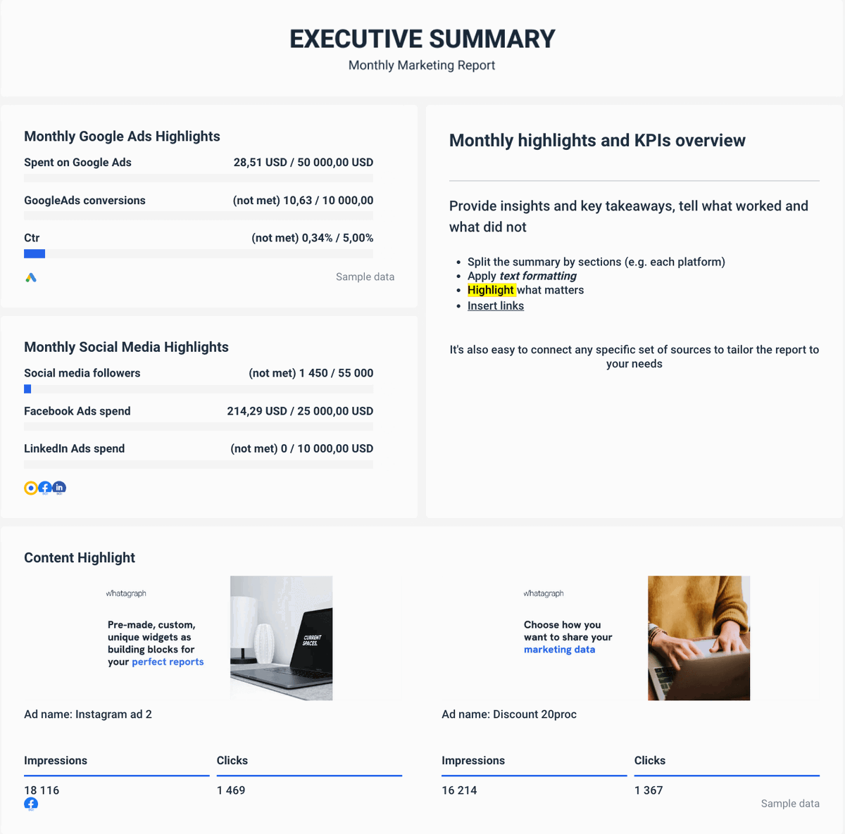 Learn How to Create a Web Analytics Report | Whatagraph